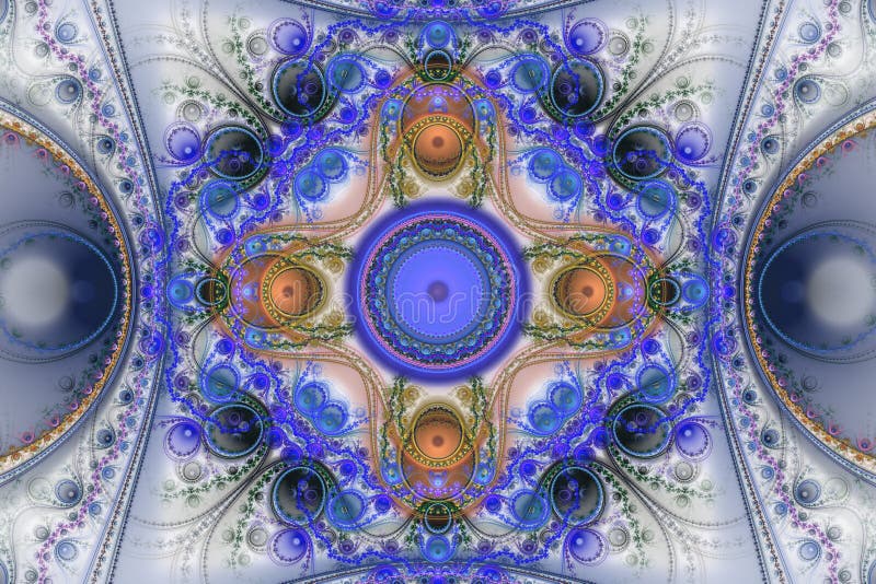 Blue Physics Education Fractal Logo Background Web Page Backdrop ...