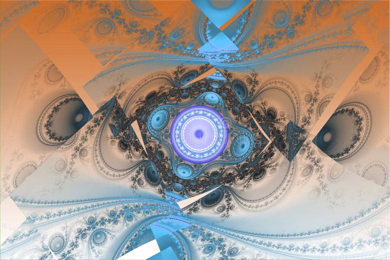 Blue Physics Education Fractal Logo Background Web Page Backdrop ...