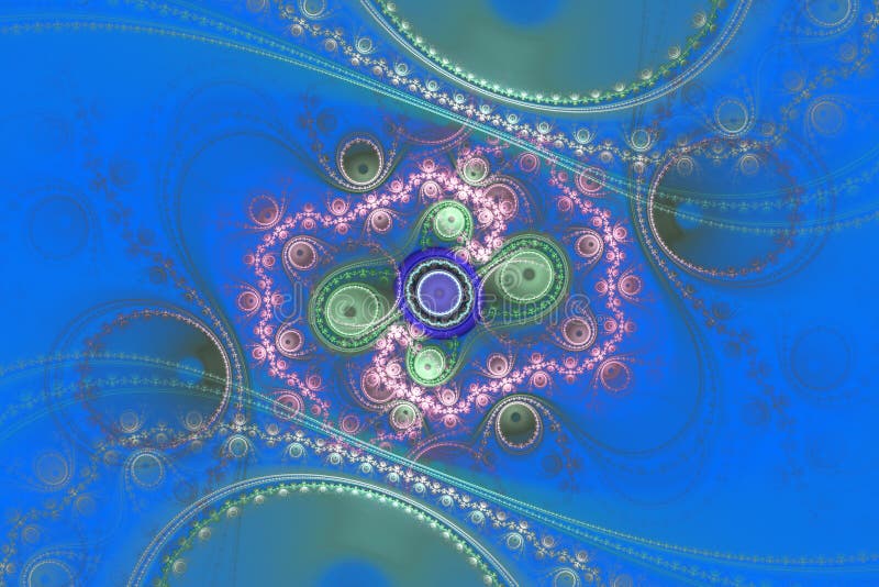 Blue Physics Education Fractal Logo Background Web Page Backdrop ...