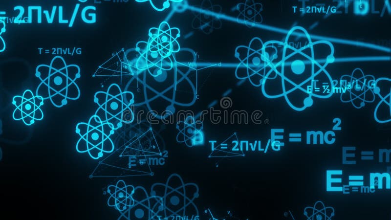 Blue physics formulas stock video. Video of blackboard - 319582237