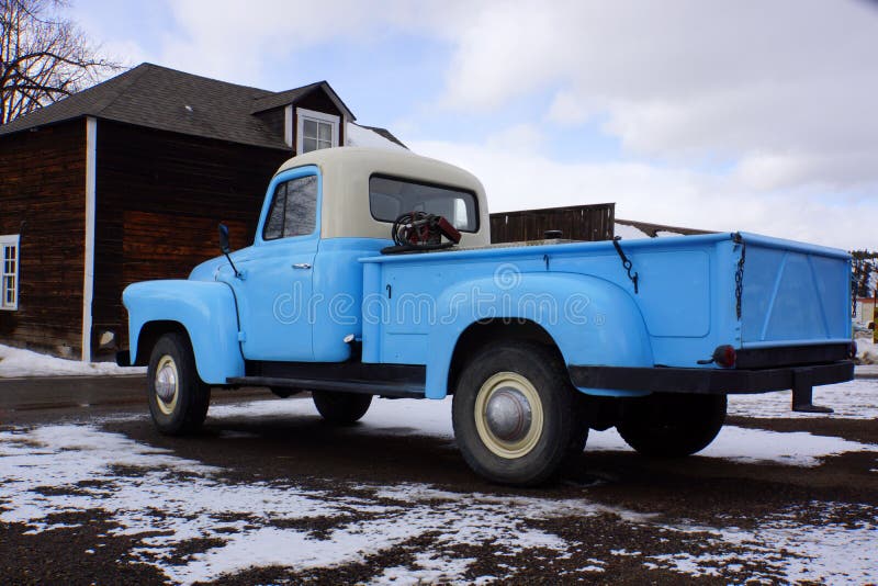 Blue pickup truck stock image. Image of pickup, wheels - 28866557