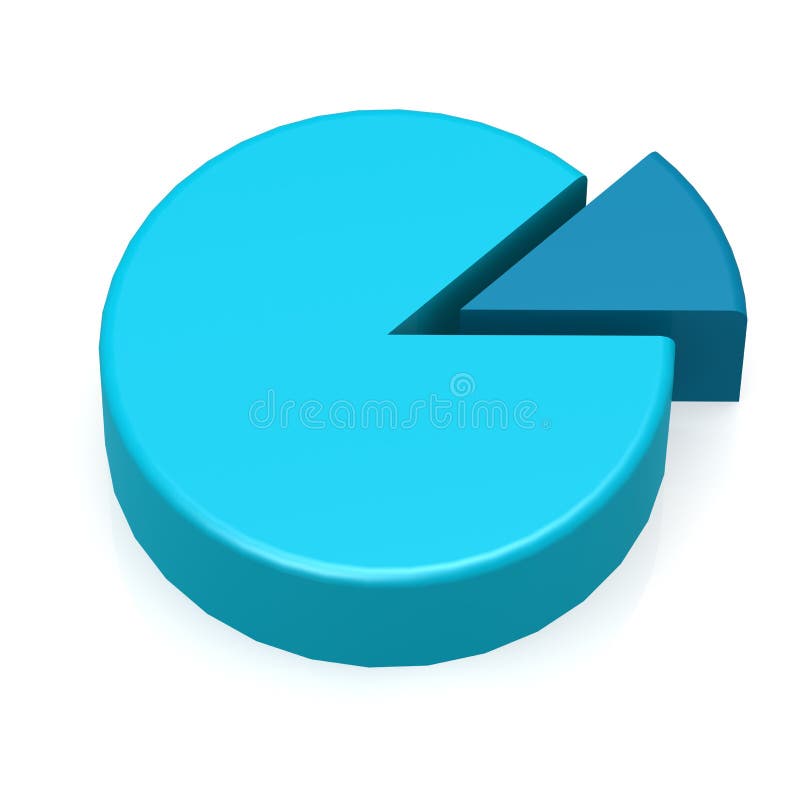 Blue pie chart stock illustration. Illustration of marketing - 45790327