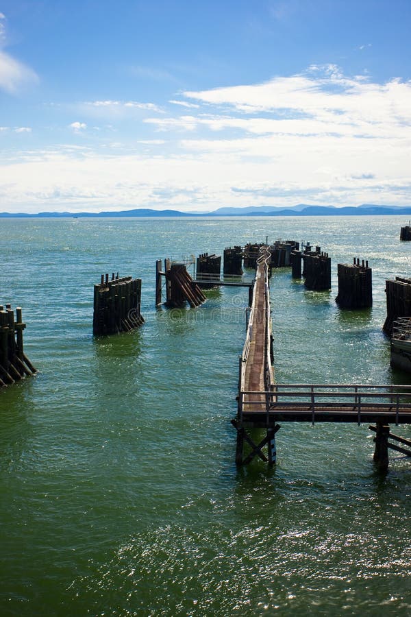 Blue Pier stock image. Image of planks, remote, rickety - 13284103