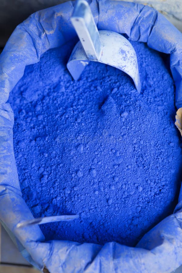Blue Pigment Powder Micro Cobalt, Morocco Stock Photo - Image of cobalt ...