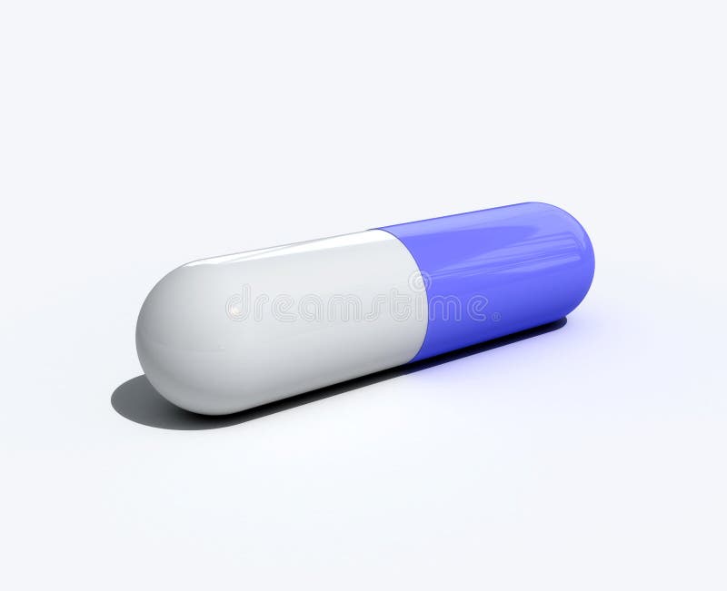 Blue Pill stock illustration. Illustration of white, healthy - 763628