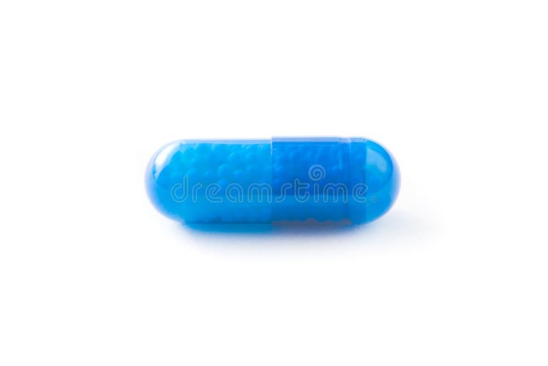 Blue pill isolated stock image. Image of help, background - 36289795