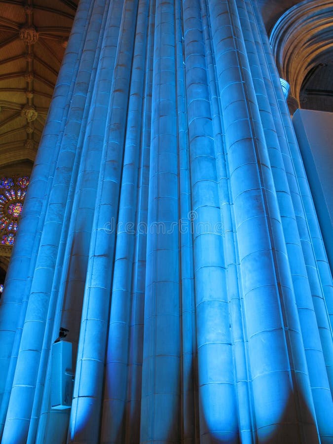 Blue Pillar stock photo. Image of sanctuary, religion - 3572376