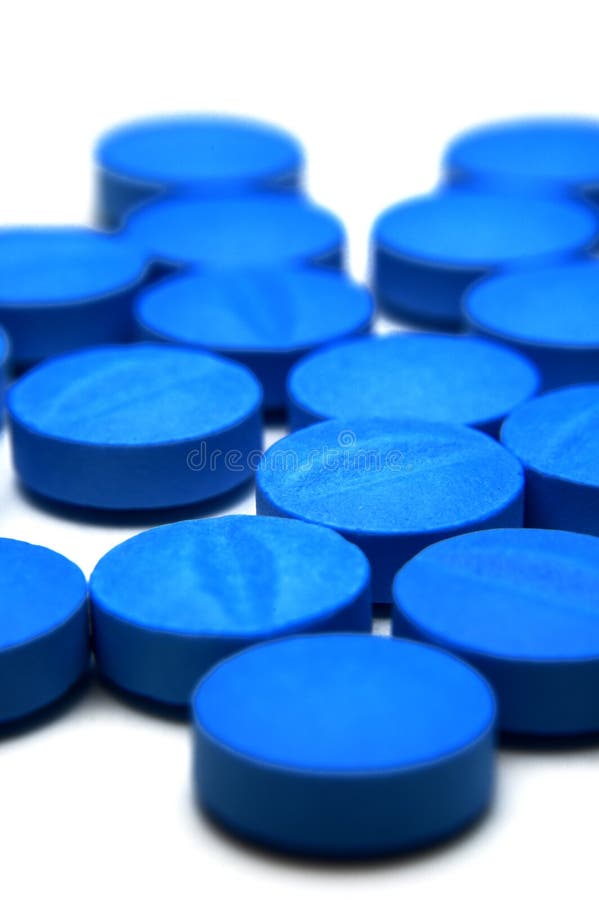 Blue pills stock photo. Image of tablet, illness, medicine - 1573138