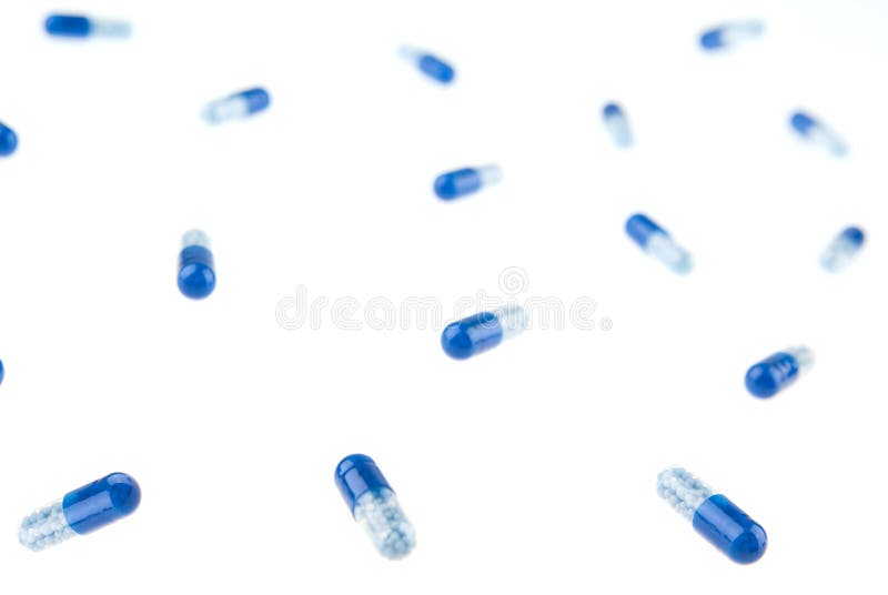 Blue pills stock photo. Image of health, background, container - 52110822