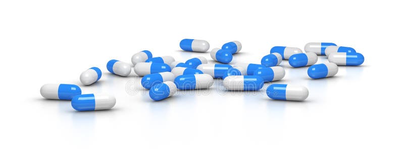 Blue pills stock illustration. Illustration of health - 31896146