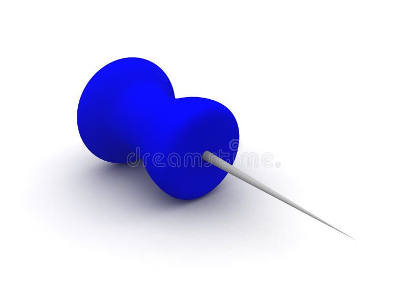 Blue Pin stock illustration. Illustration of business, sharp - 659607