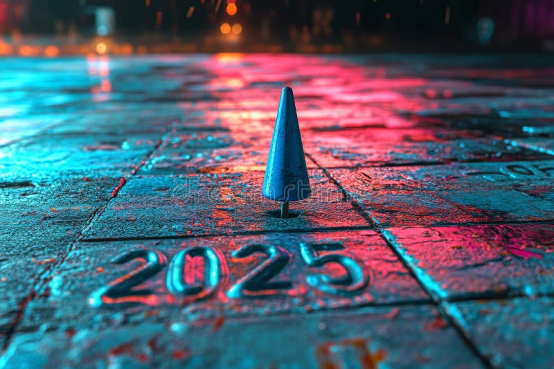 Blue Pin on 2025 Timeline Concept, Closeup, Business Strategy ...