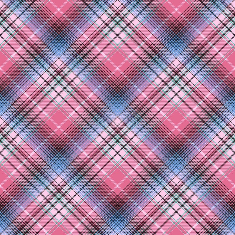 Blue Pink Abctract Check Plaid Seamless Pattern Stock Vector ...