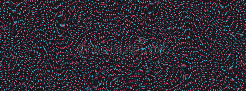 Blue and Pink Abstract Glich Wave Texture. Dark Pattern Stock ...