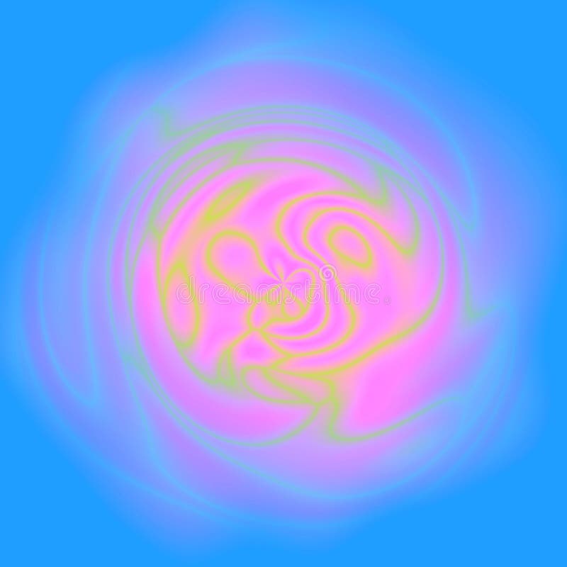 Blue and Pink Abstract Soft Rose Flower Stock Illustration ...