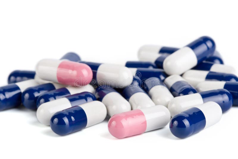 Blue And Pink Capsule Pills Picture. Image: 4211618