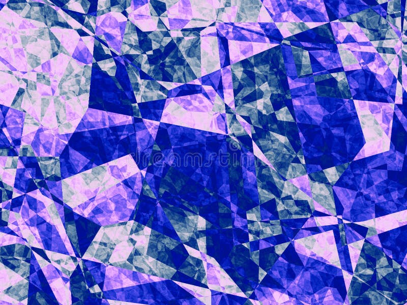 Blue Pink Diamond Shapes, Squares, Waves, Abstract Background and ...