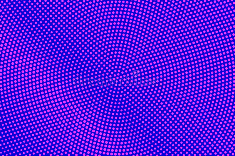 Blue Pink Dotted Halftone. Round Radial Dotted Gradient. Half Tone ...