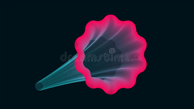 A gradient wave flower stock illustration. Illustration of flowers ...