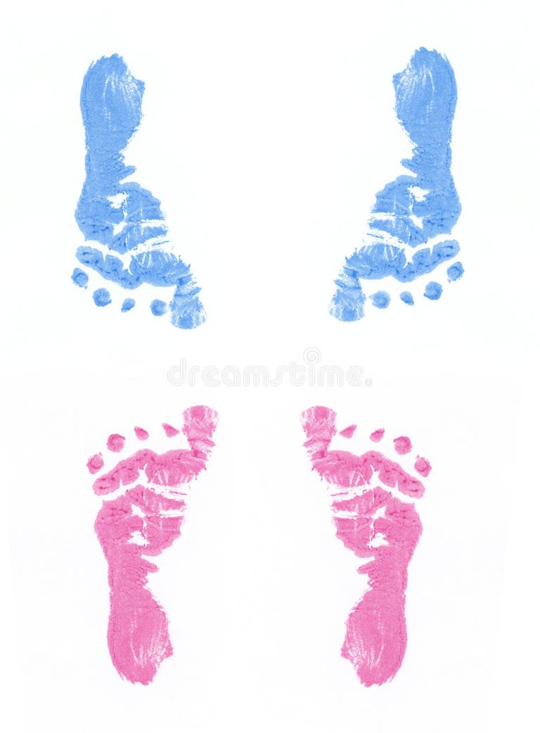 Blue Baby Footprints Stock Illustrations – 728 Blue Baby Footprints ...