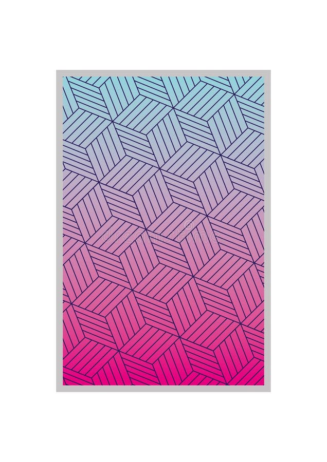 Blue with Pink Gradient and Pattern Background Frame Vector Design ...