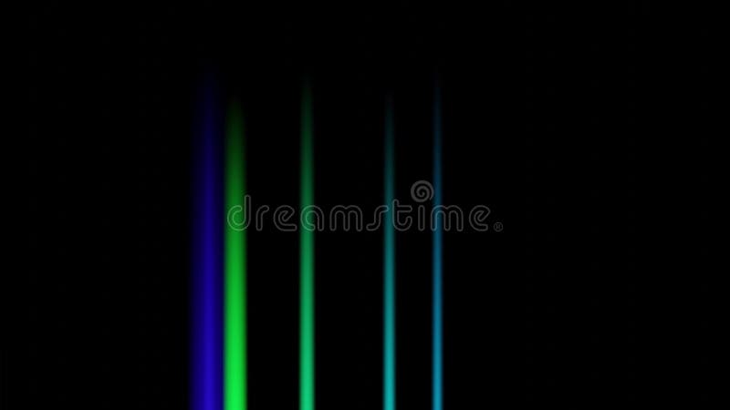 Blue Pink Green Light Streaks, Bright Neon Rays, Black Stage Screen ...