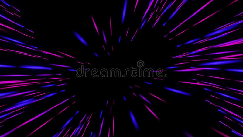Blue Pink Light Streaks, Bright Neon Rays, Black Stage Screen ...