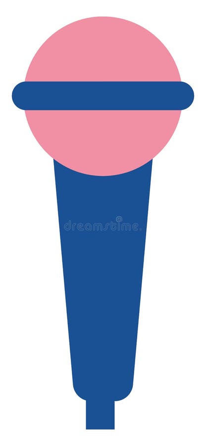 A Blue Microphone Mounted on a Small Stand Either To Speak or Record ...