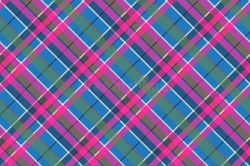 Blue Pink Pixels Pattern Seamless Fabric Texture Stock Vector ...