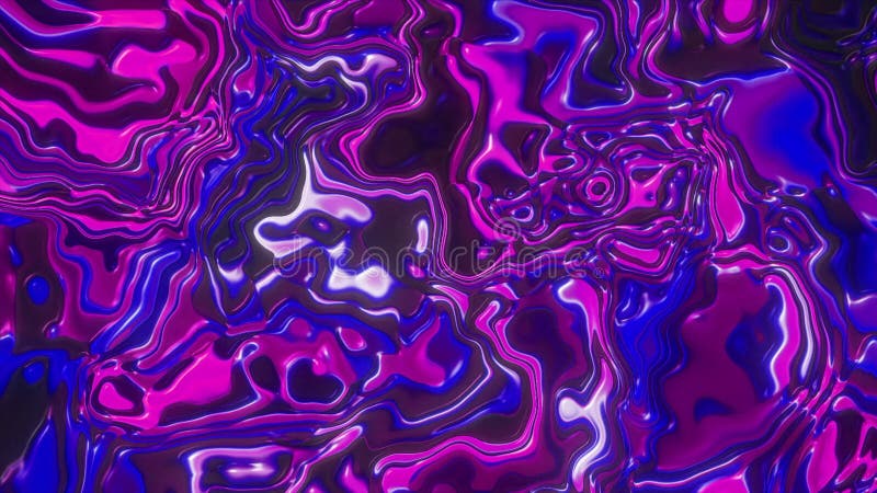 Blue and Pink Slime. Motion.a Liquid Spreading in Different Directions ...