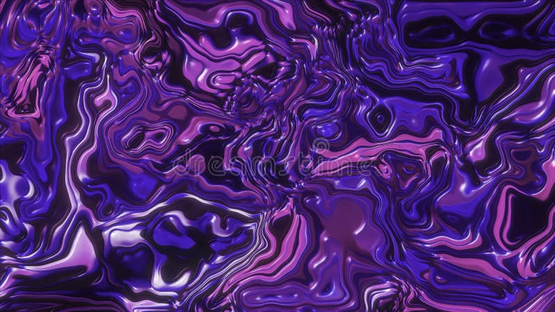 Blue and Pink Slime. Motion.a Liquid Spreading in Different Directions ...