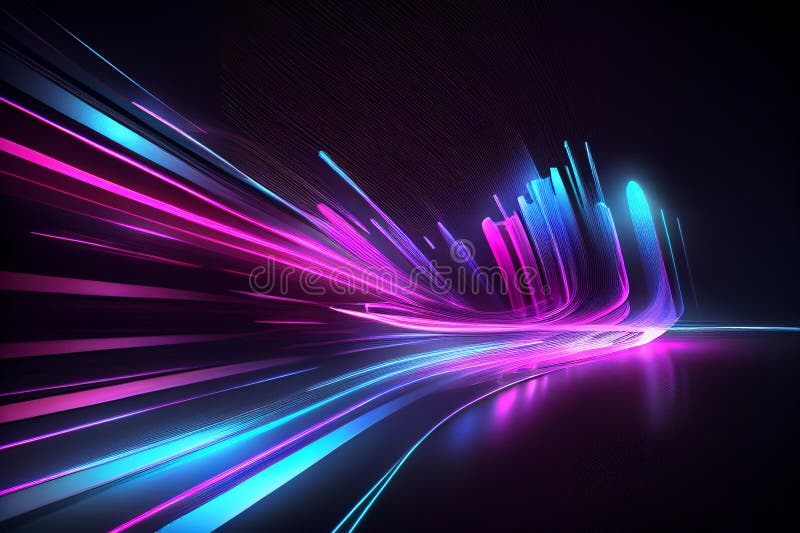 Pink Techno Grid Surface 3D Render Stock Illustration - Illustration of ...