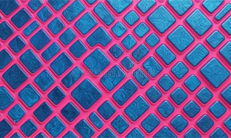 Blue and Pink Tile with Pattern Stock Illustration - Illustration of ...