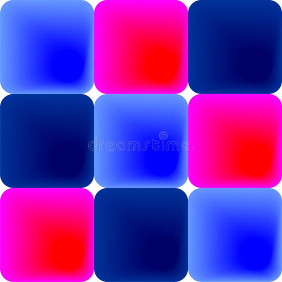 Blue and pink tiles stock vector. Illustration of hypnotize - 13648010