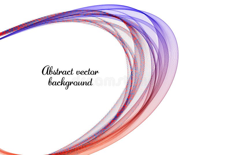 Blue Pink Transparent Wave Background, Movement of Semicircular Lines ...