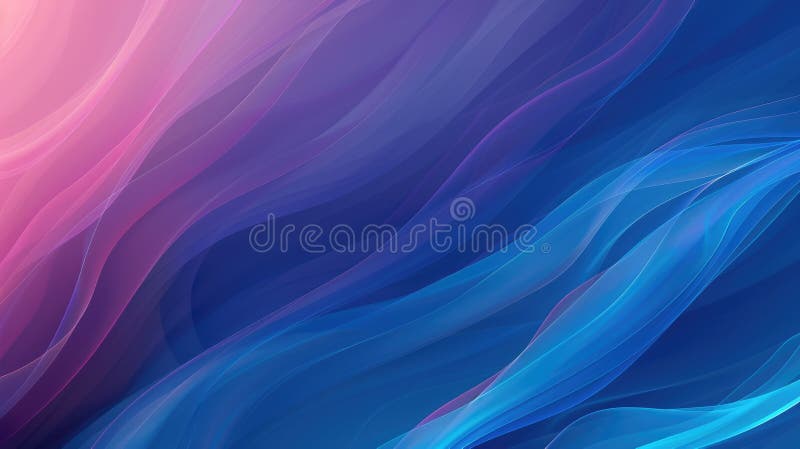 A Blue and Pink Wave Pattern with a Purple Background Stock ...