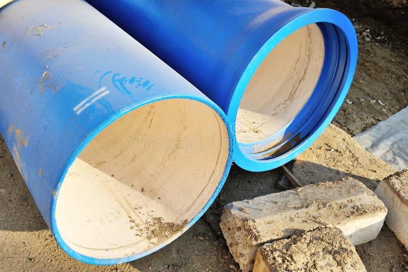 Blue pipes stock image. Image of industrial, transportation - 25534159