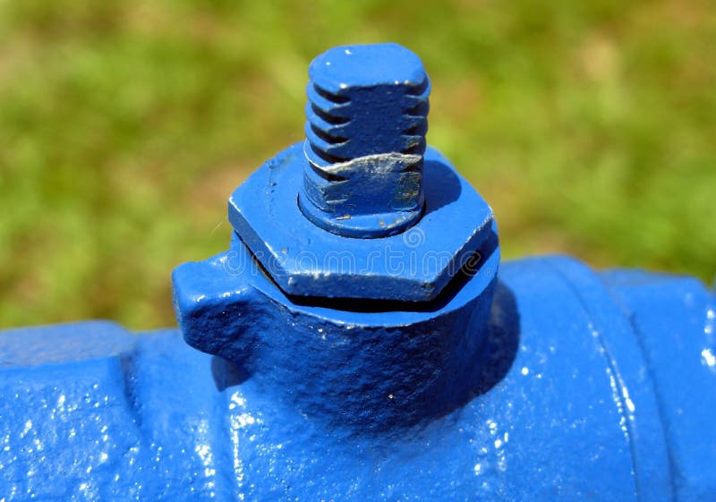 Blue Pipe stock photo. Image of water, closeup, detail - 6097722