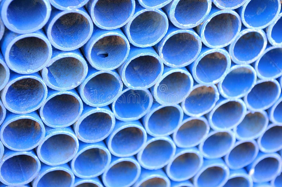 Blue pipeline stock image. Image of aluminum, iron, generated - 35423593