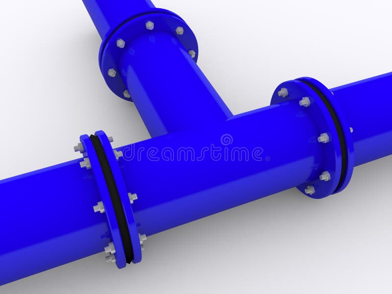 Blue pipeline stock illustration. Illustration of reflection - 35423533