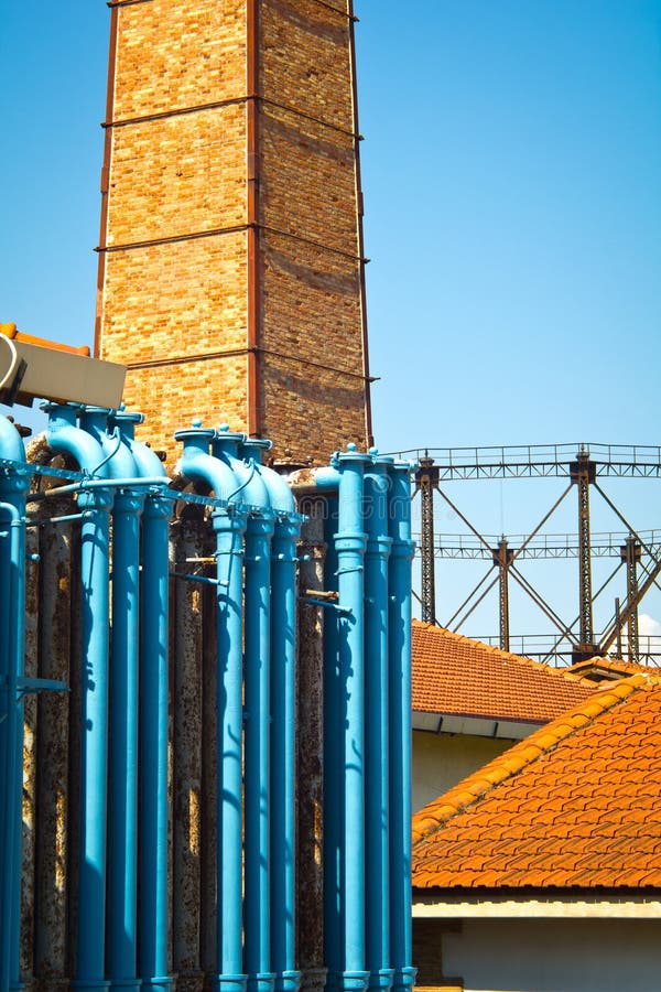 Blue pipes stock photo. Image of abstract, drain, background - 92506