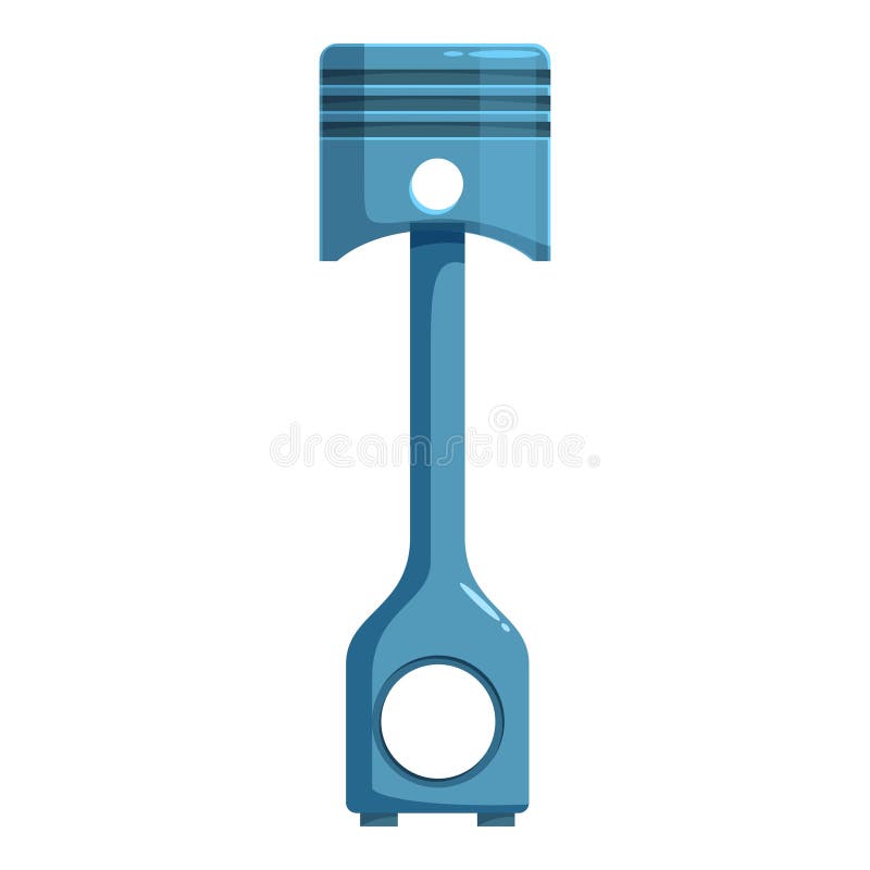 Blue Piston Part Converting Energy in an Engine Stock Vector ...