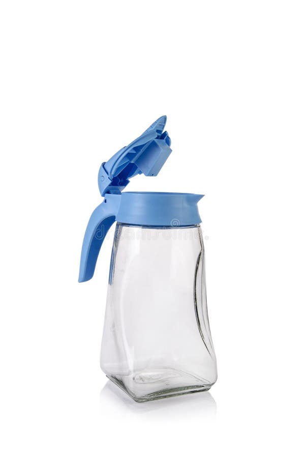 The Blue Pitcher Isolated on the White Background Stock Image - Image ...