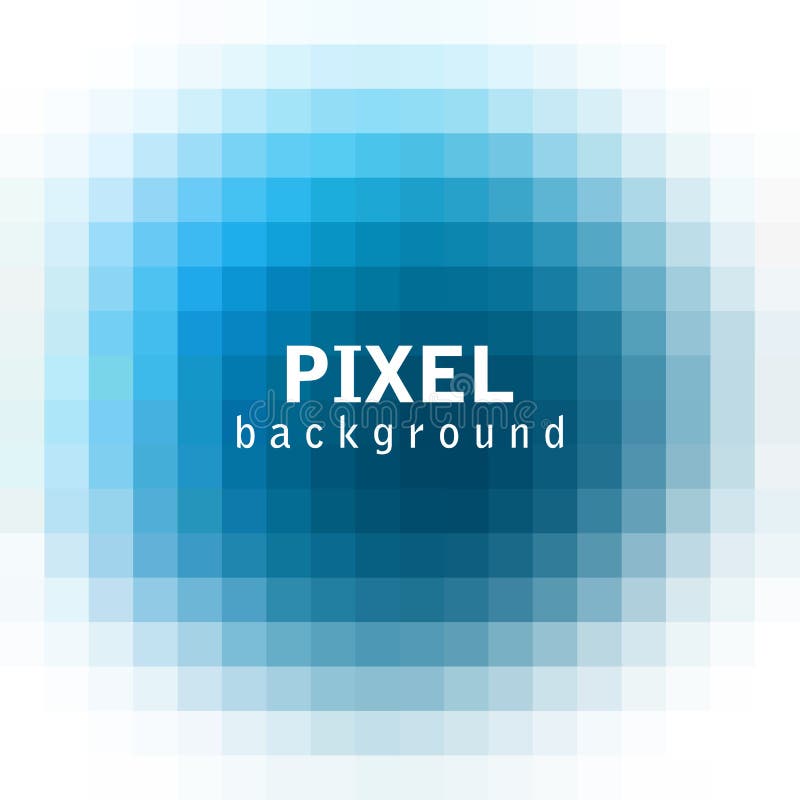 Blue pixel stock vector. Illustration of pixel, pixelated - 60268565