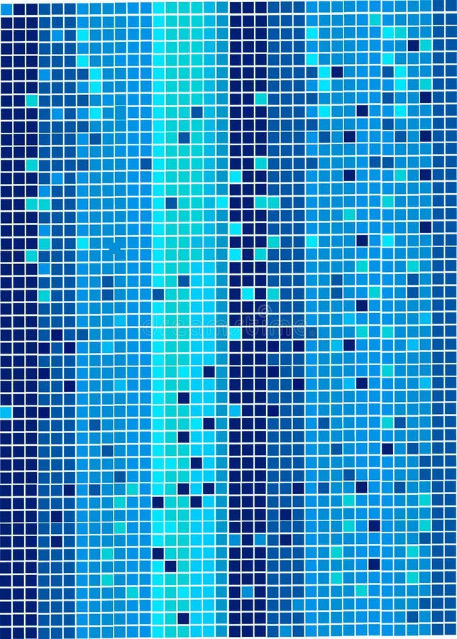 Blue Pixel Background Picture. Image: 5321709