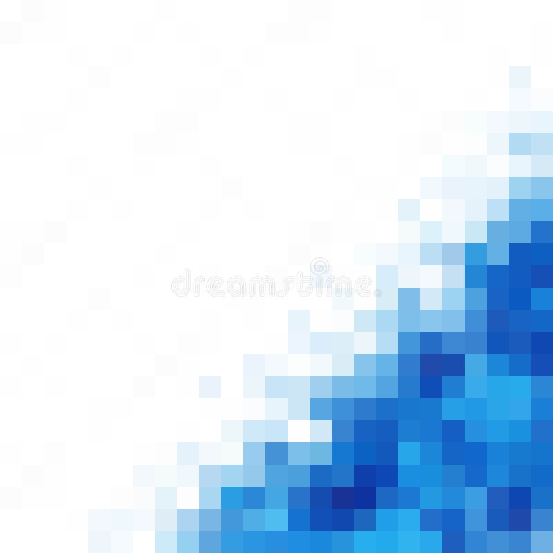 Blue Pixel Background. Design for Presentation Background. Eps 10 Stock ...