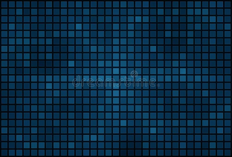 Blue Pixel Mosaic Background Stock Illustration - Illustration of brick ...