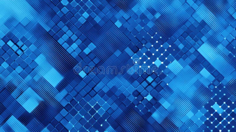Blue Pixel Pattern Representing Futuristic Technology Data Concepts ...