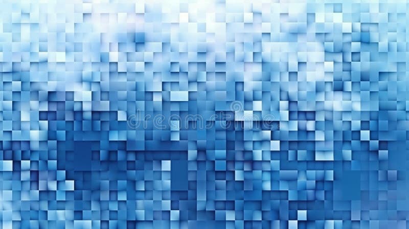 Blue Pixelated Background. Generative AI. Stock Image - Image of ...
