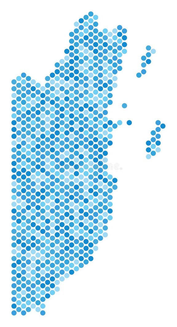 Blue Dot Belize Map stock vector. Illustration of regional - 118741293